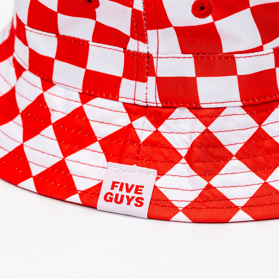 Five Guys Checkerboard Reversible Bucket Hat – Five Guys Merch Store